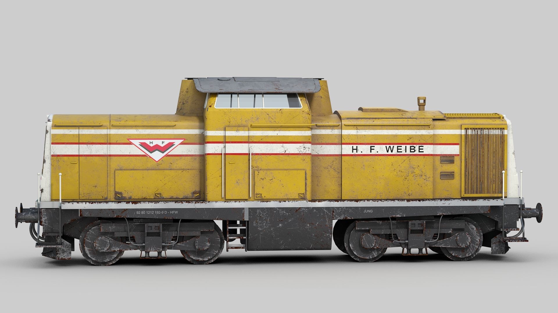 BR 212 Diesel Locomotive 3D - TurboSquid 2023778