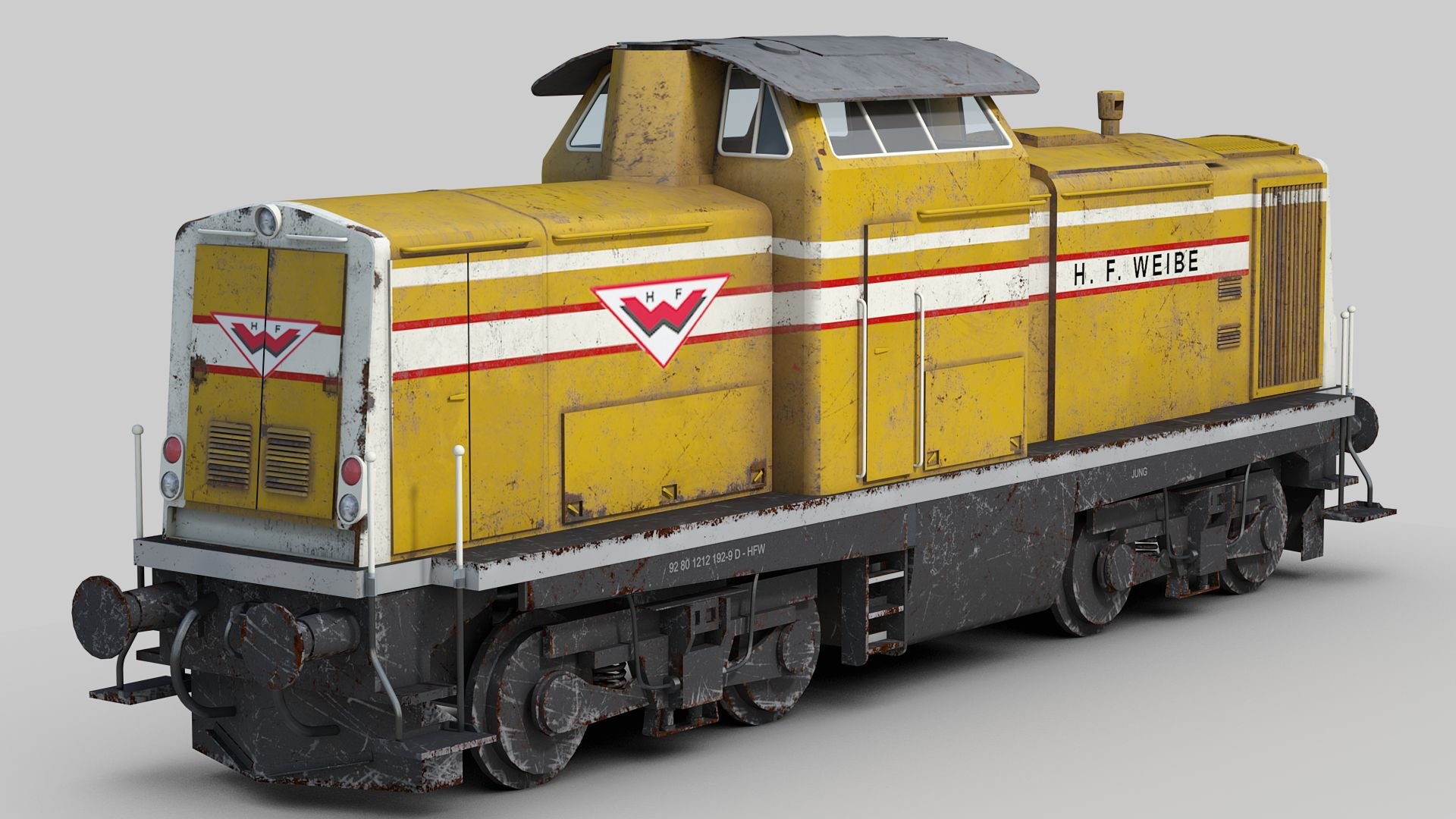 BR 212 Diesel Locomotive 3D - TurboSquid 2023778