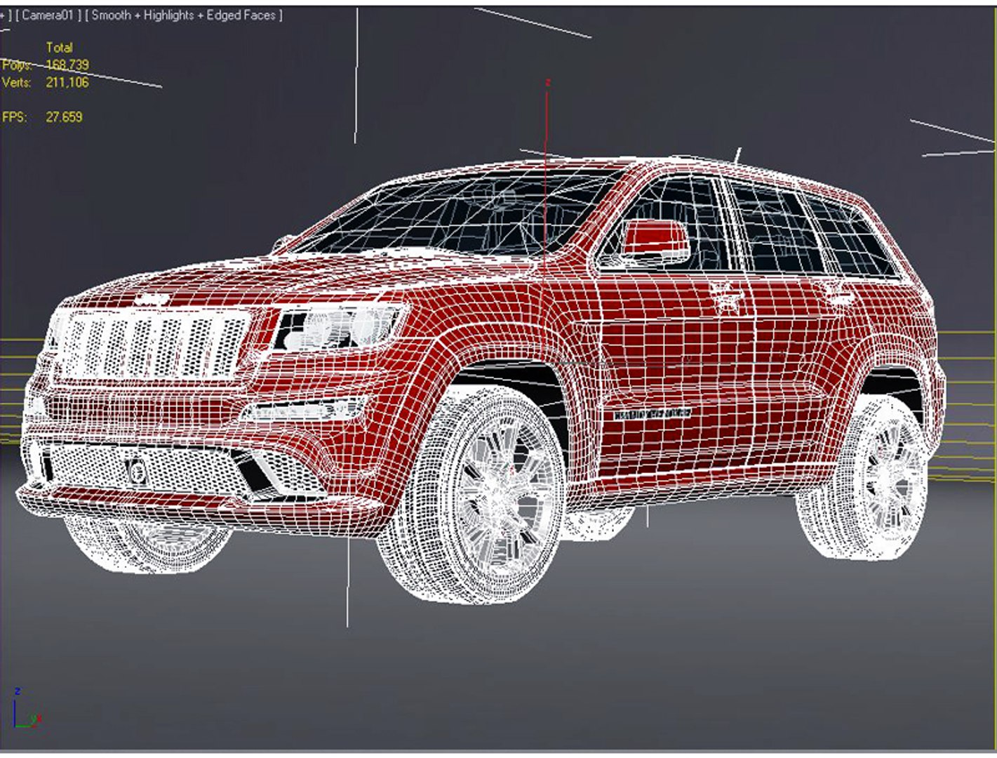 Jeep Grand Cherokee Srt 3d Model