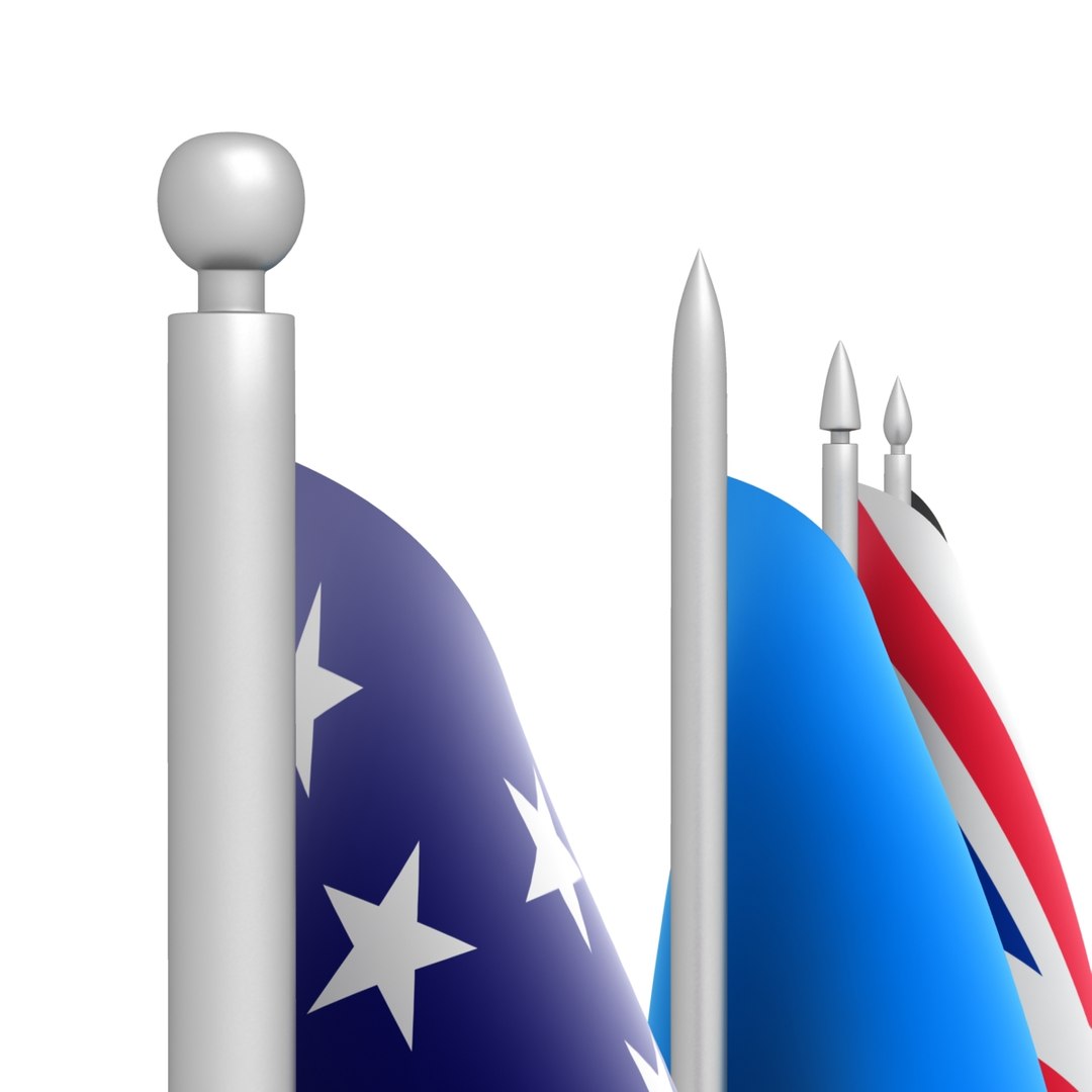 3d flagpole model