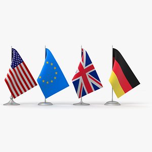 3D flags set model - TurboSquid 1153557