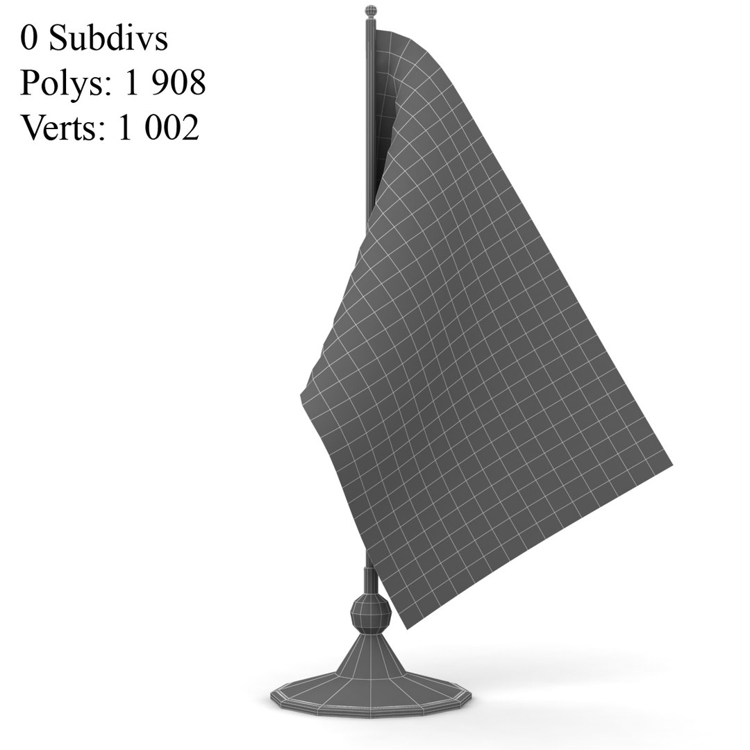 3d flagpole model