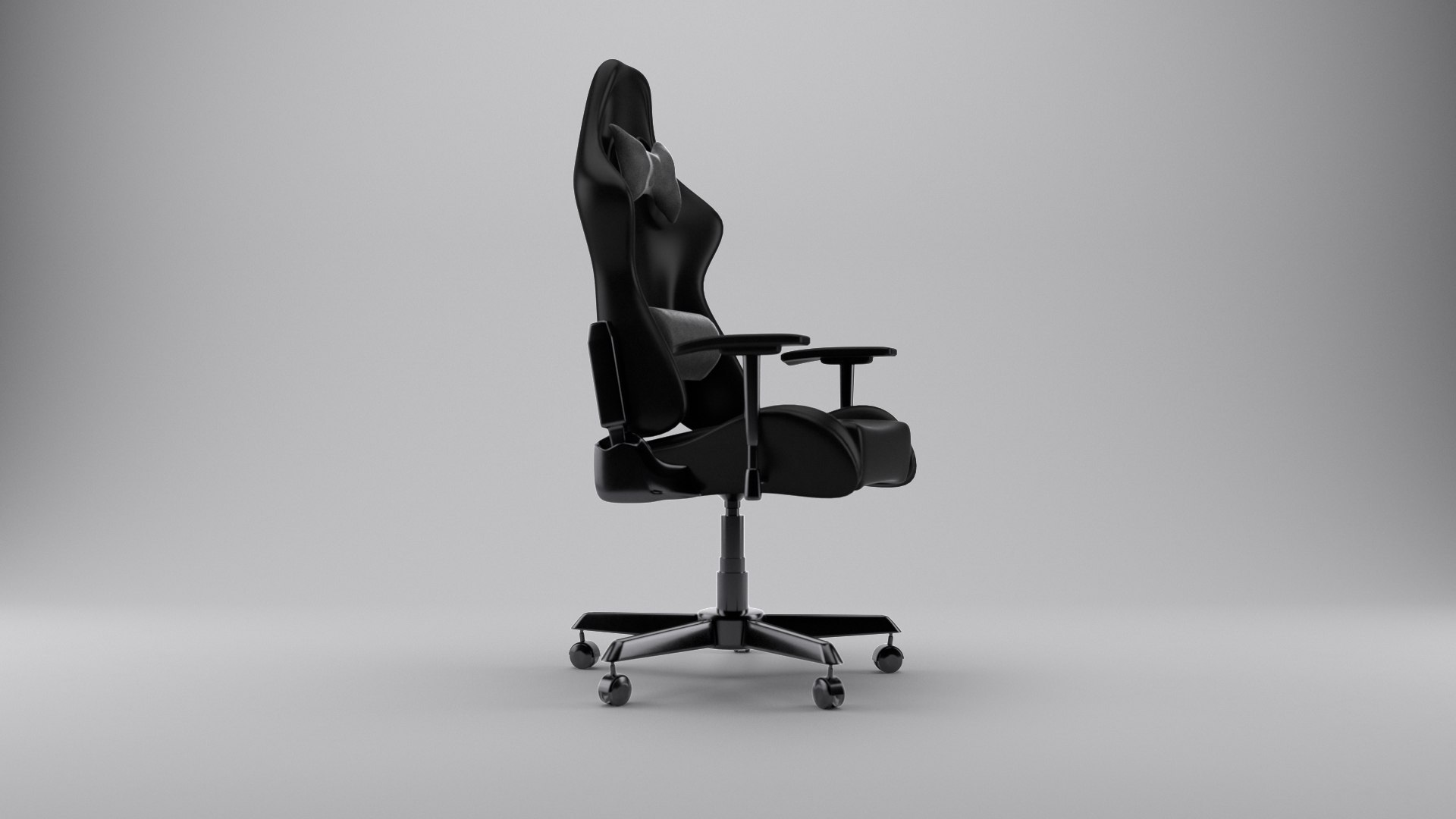 3D Black Gaming Chair - TurboSquid 2087171