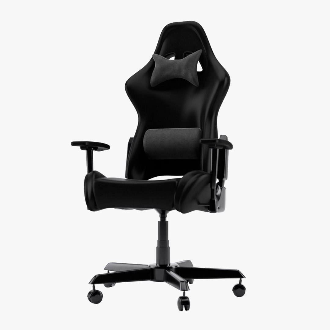 3D Black Gaming Chair - TurboSquid 2087171