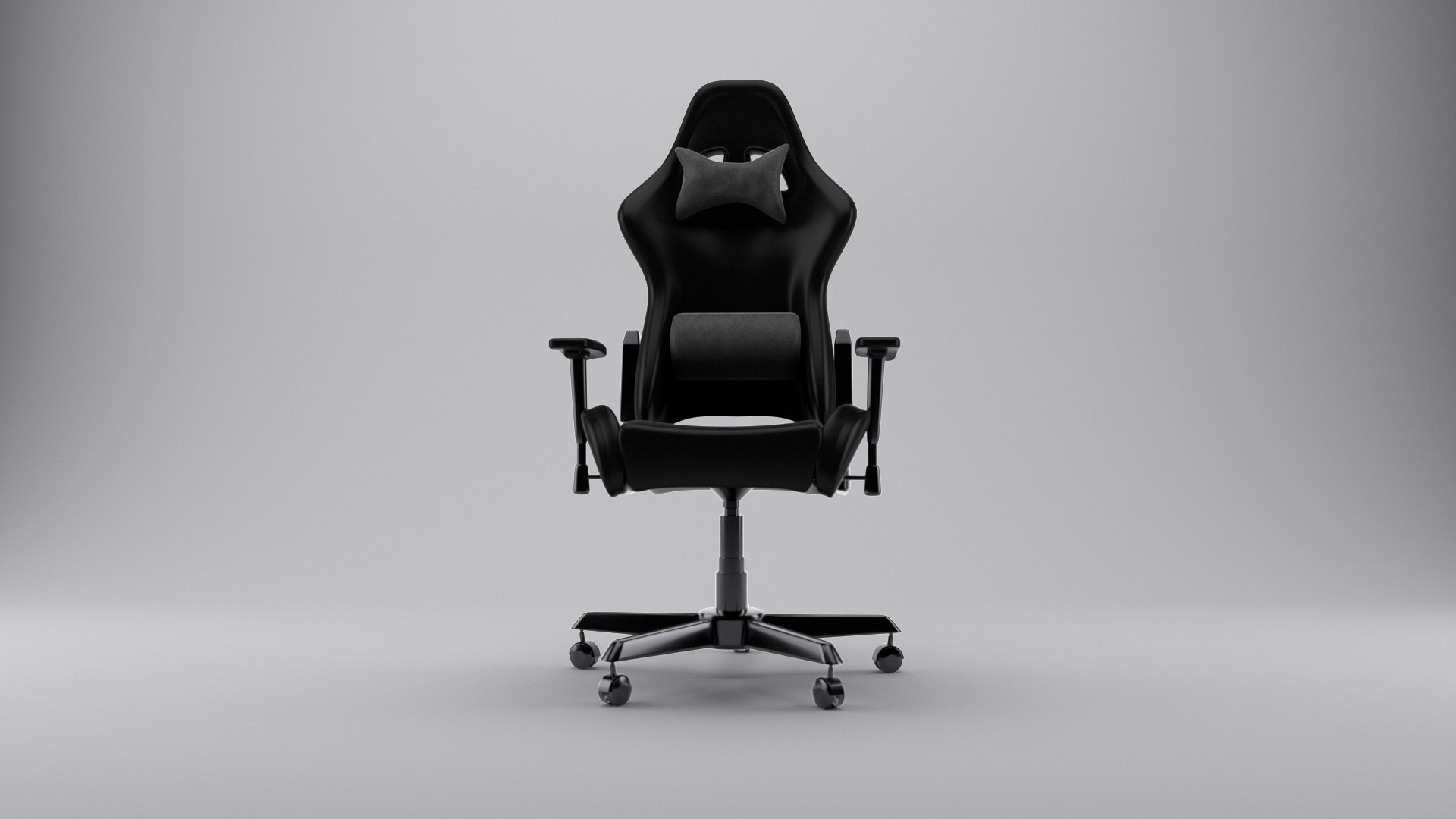3D Black Gaming Chair - TurboSquid 2087171