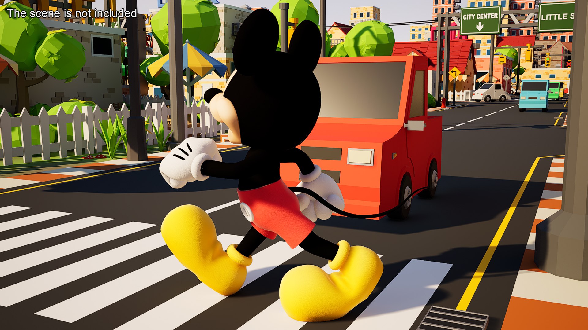 Cartoon Character Mickey Mouse Rigged for Maya 3D model - TurboSquid ...