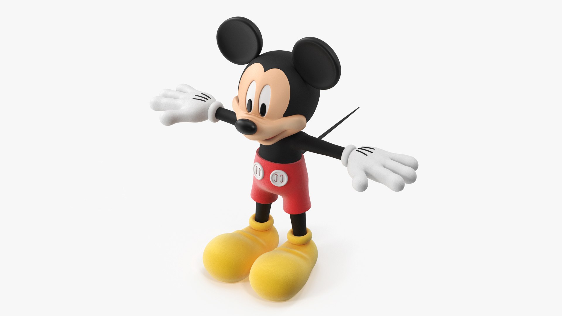 Cartoon Character Mickey Mouse Rigged for Maya 3D model - TurboSquid ...