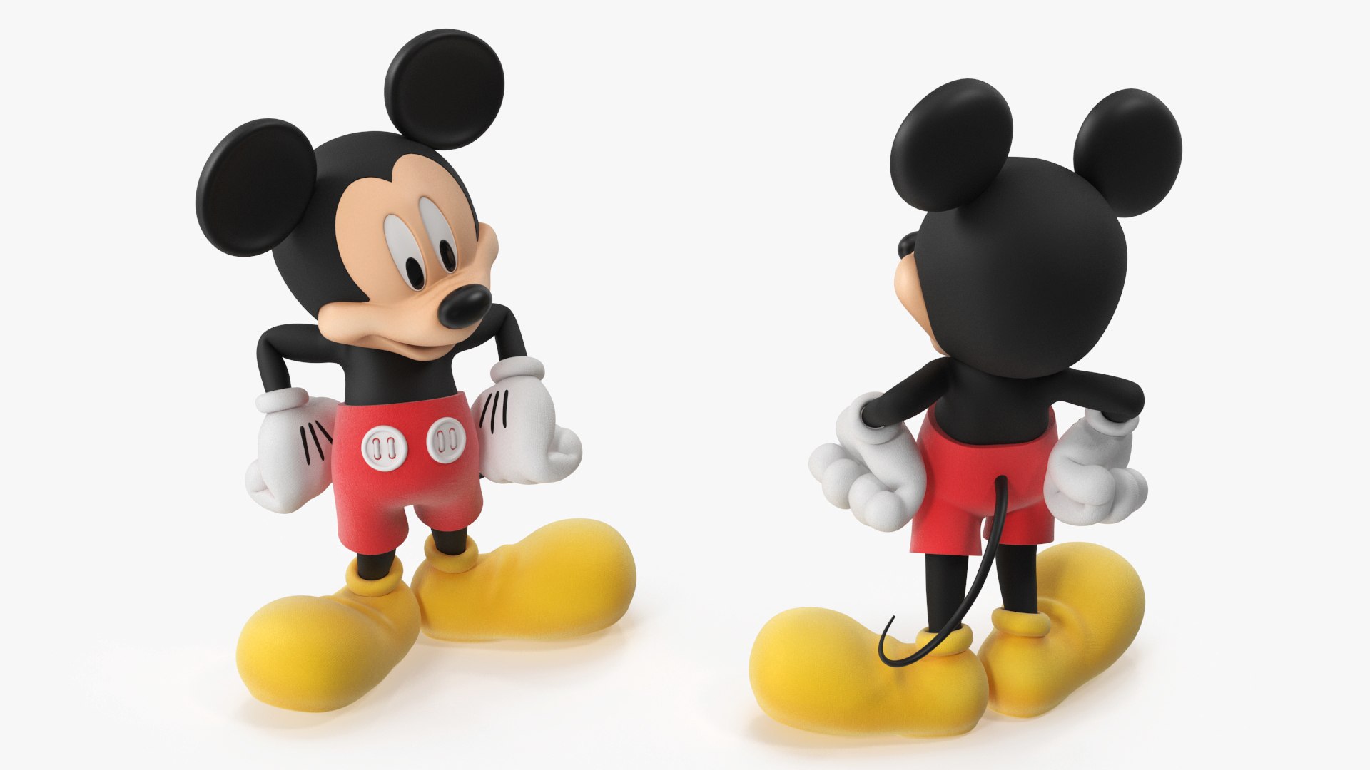 Cartoon Character Mickey Mouse Rigged for Maya 3D model - TurboSquid ...