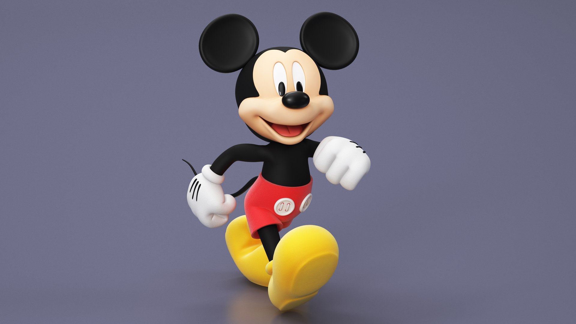 Cartoon Character Mickey Mouse Rigged for Maya 3D model - TurboSquid ...