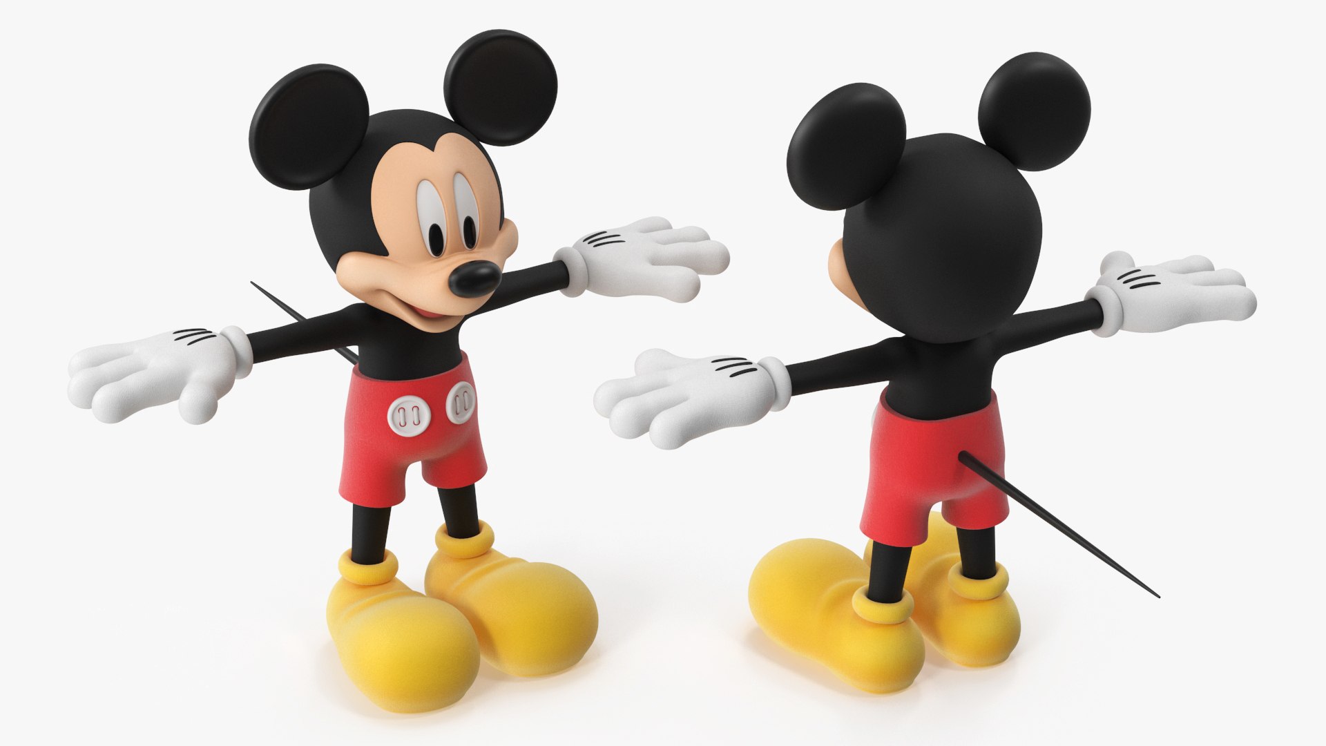Cartoon Character Mickey Mouse Rigged for Maya 3D model - TurboSquid ...