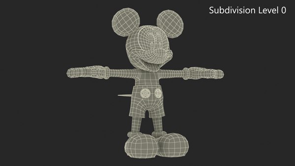Maya용으로 조작된 만화 캐릭터 미키 마우스 3D 모델 - TurboSquid 2052261