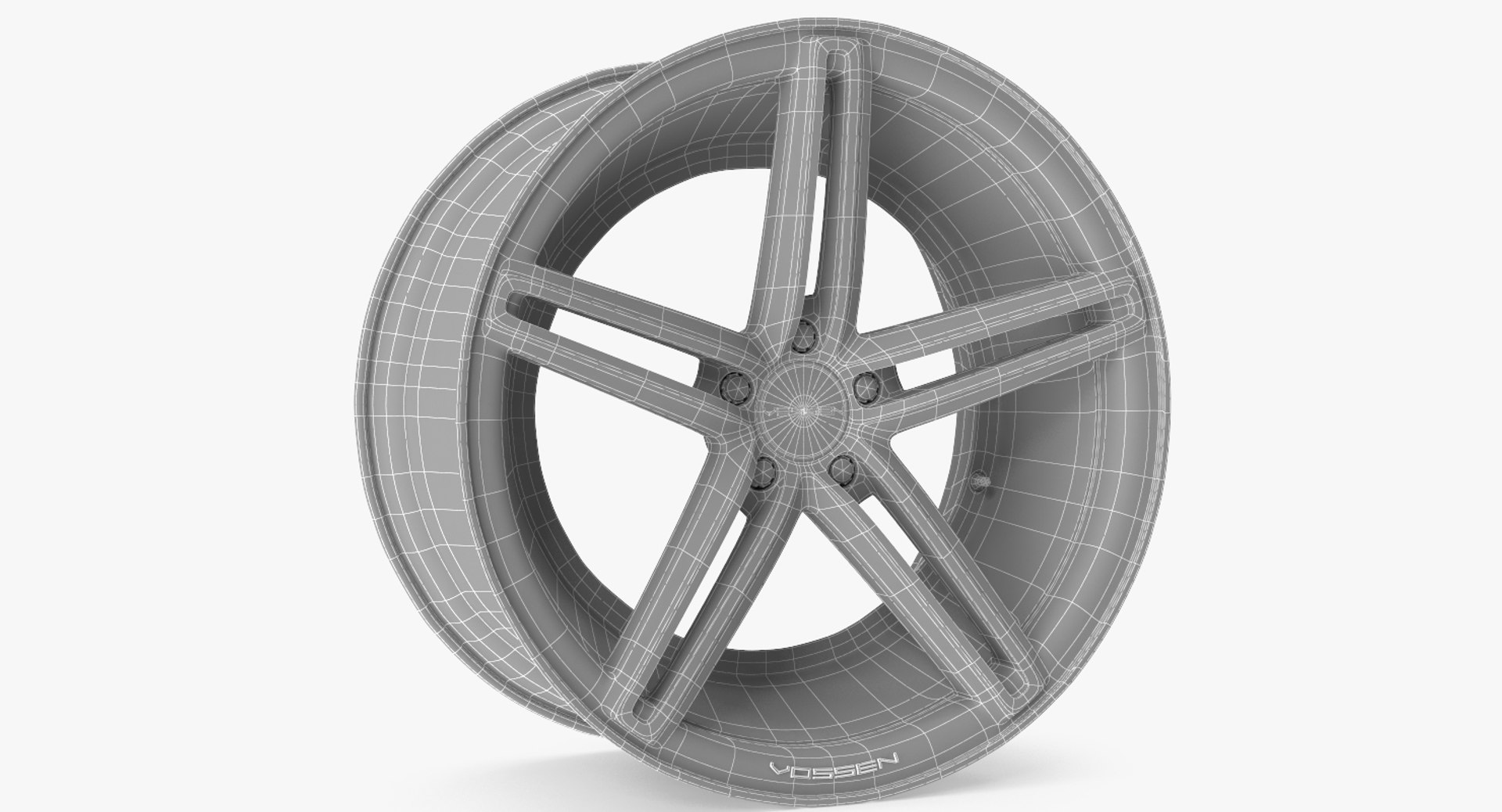 3d Rim Vossen Cv5 Model