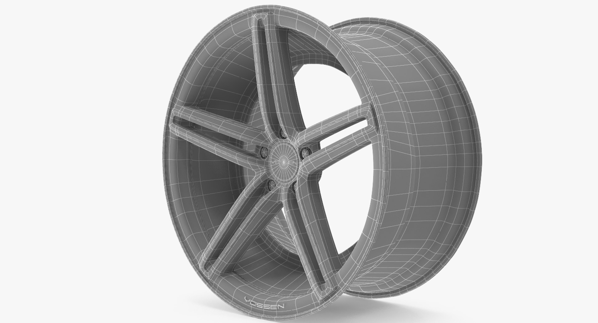3d Rim Vossen Cv5 Model