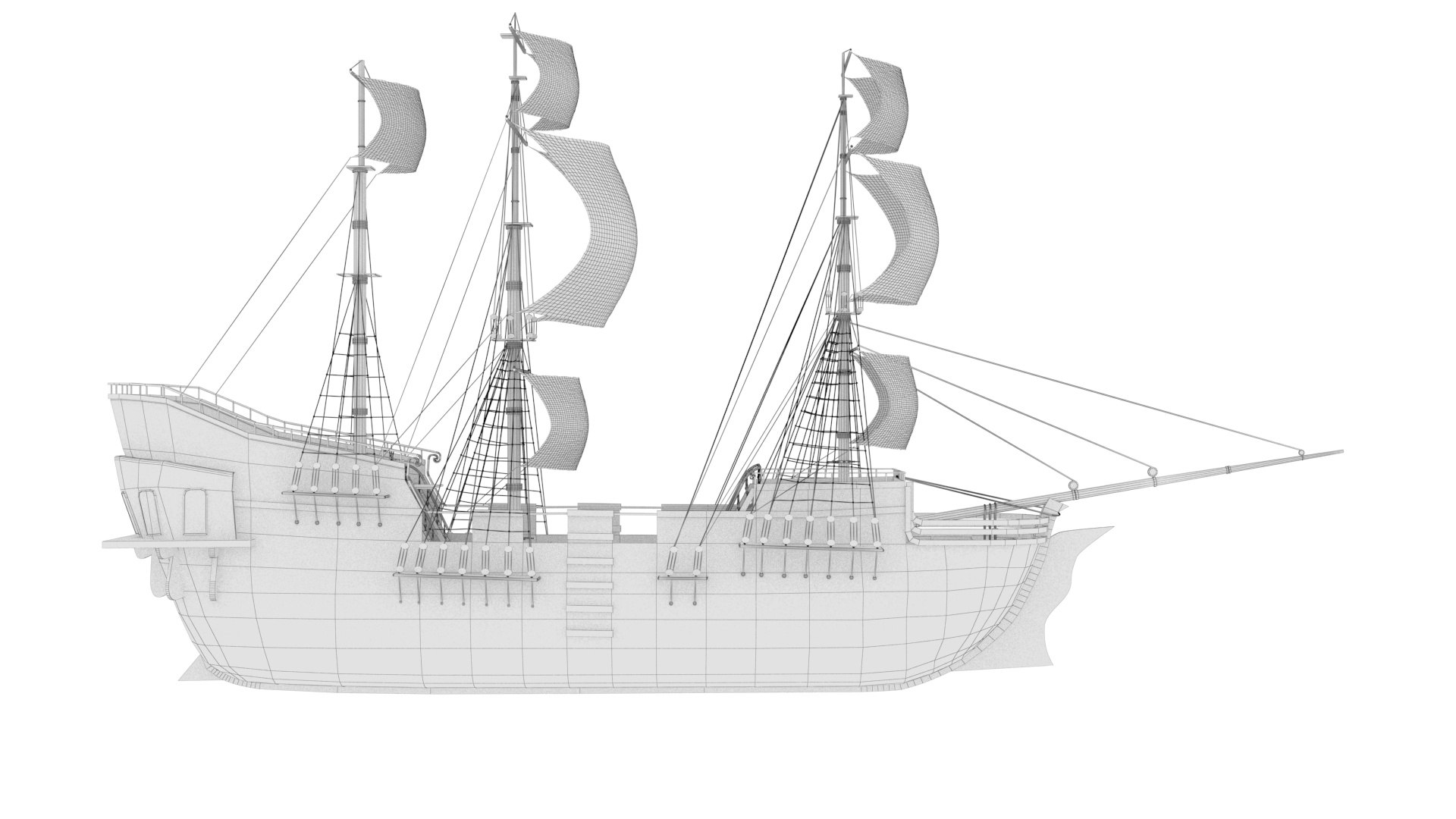 Pirate Ship 3D Model - TurboSquid 2191937