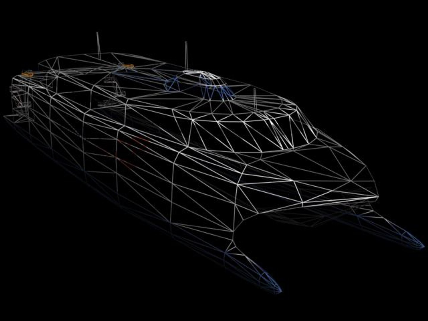 Catamaran Ferry 3d Model