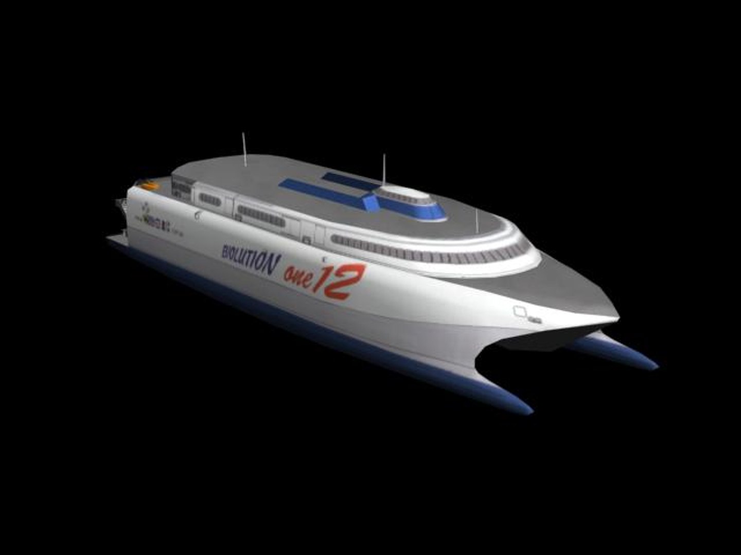 Catamaran Ferry 3d Model
