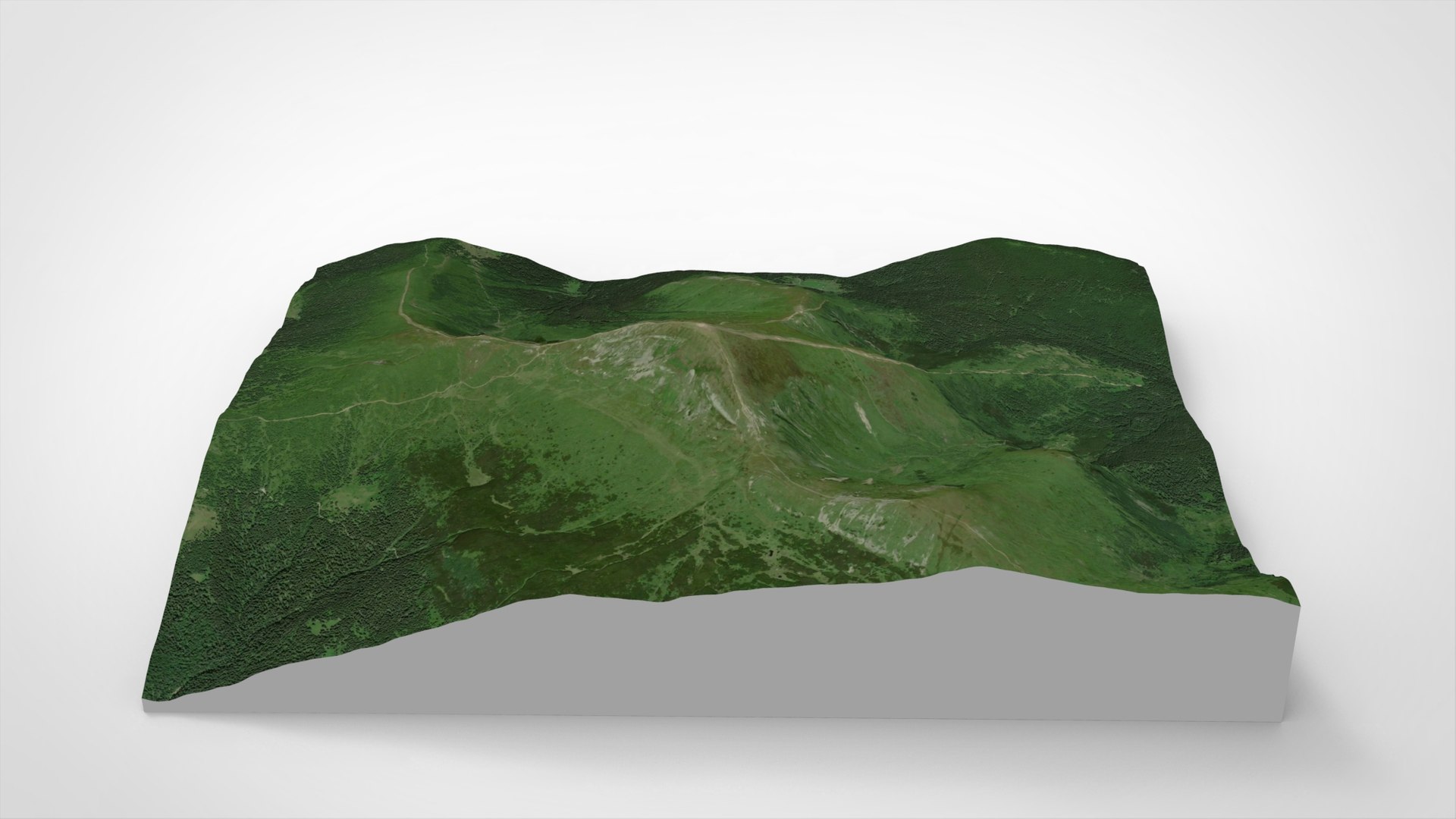 3D Model Mountain Landscape Hoverla Ukraine - TurboSquid 2160749