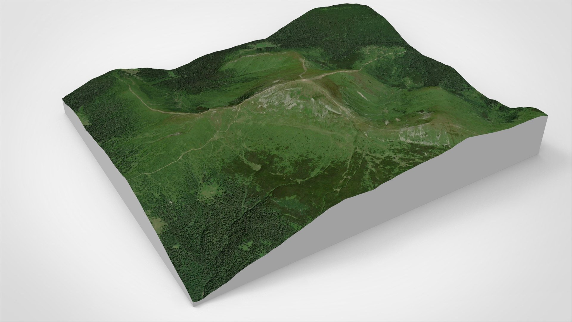 3D Model Mountain Landscape Hoverla Ukraine - TurboSquid 2160749