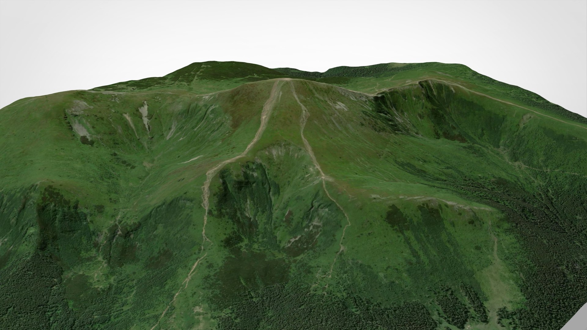 3D Model Mountain Landscape Hoverla Ukraine - TurboSquid 2160749