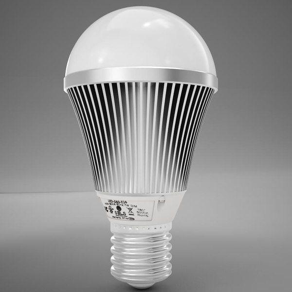 3d model led light bulb