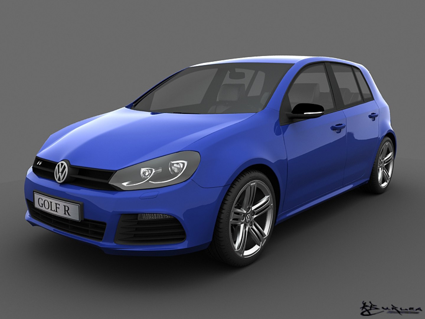 3d Volkswagen Golf R 2010