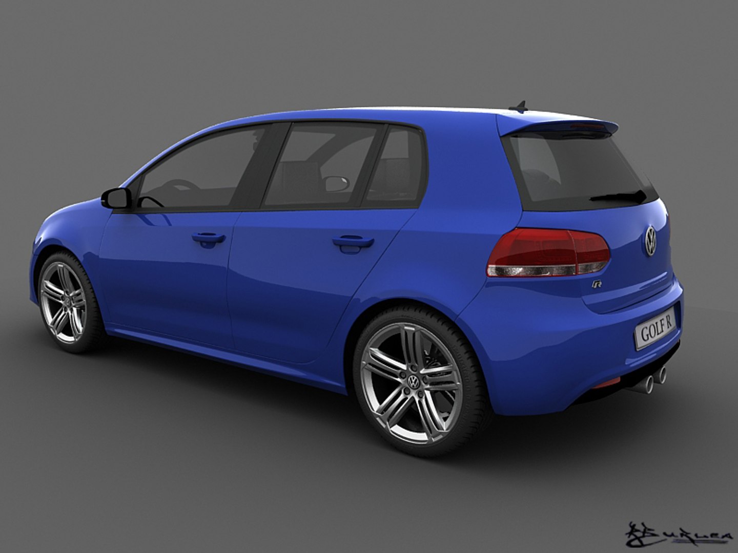 3d Volkswagen Golf R 2010