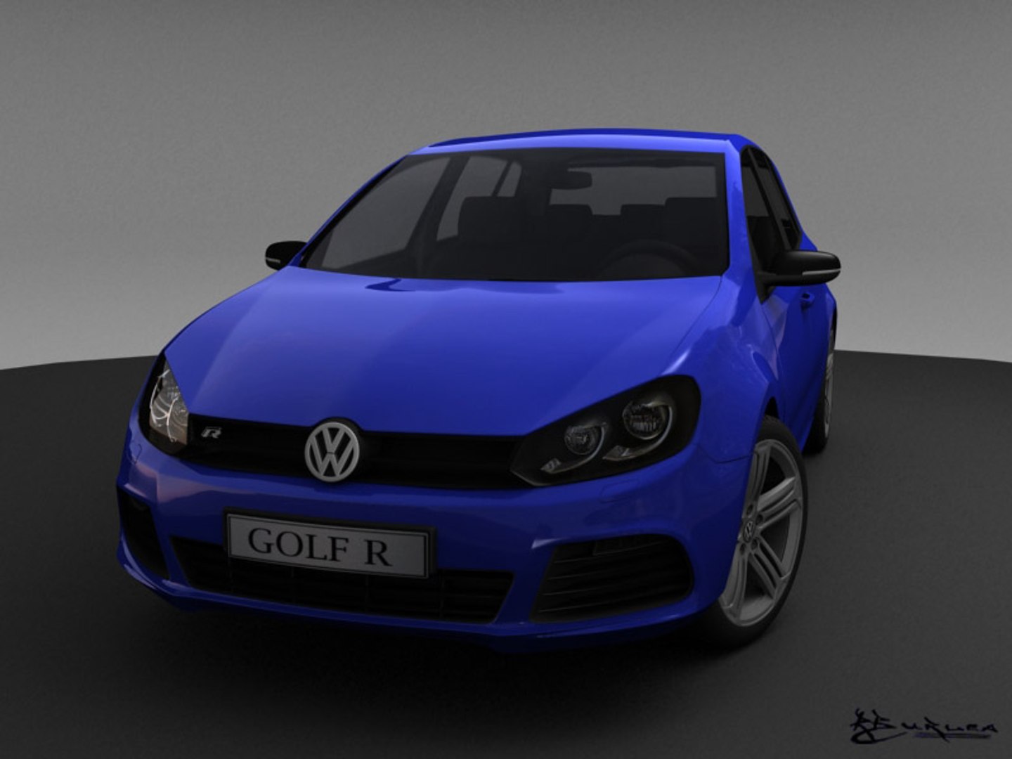 3d Volkswagen Golf R 2010
