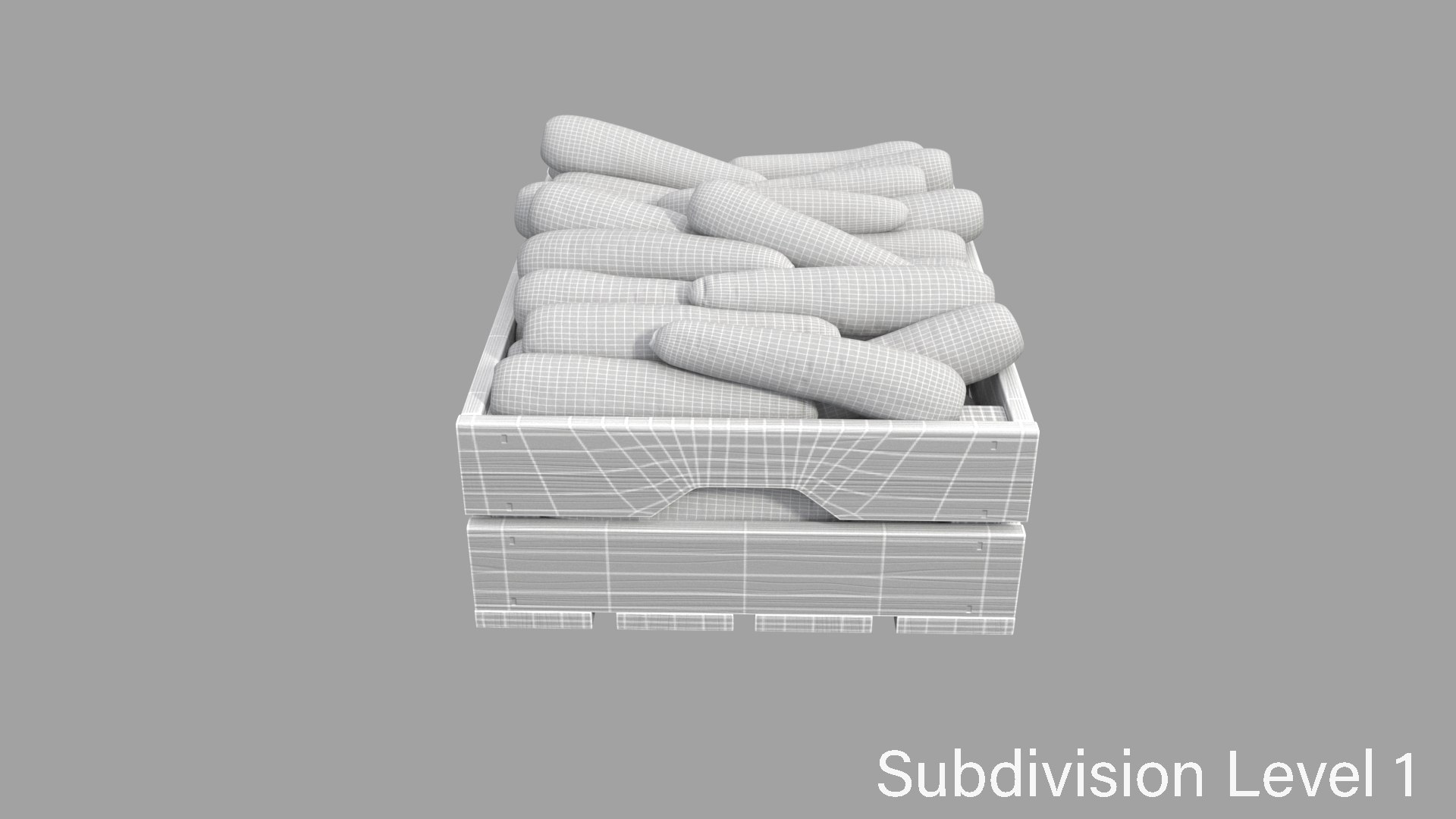 3D carrotwoodbox carrot model - TurboSquid 1550350