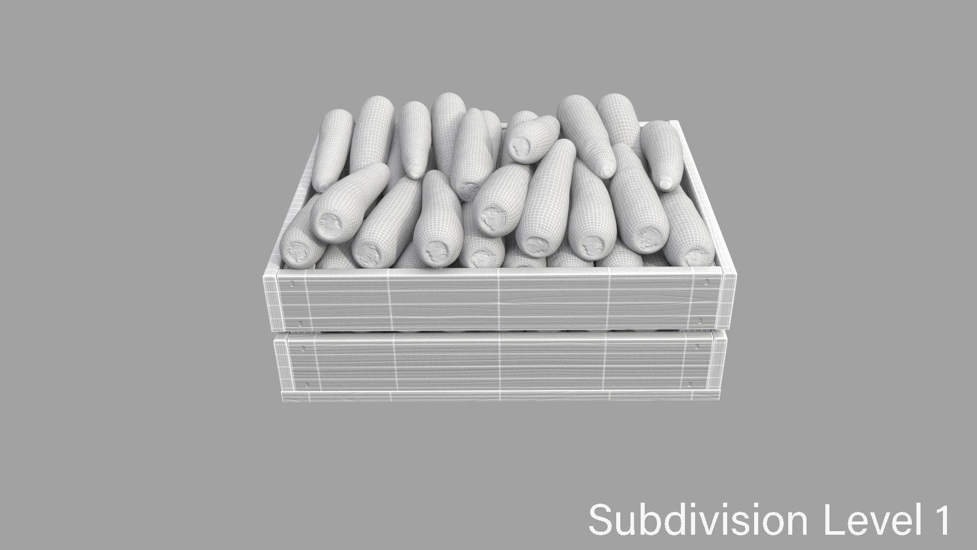 3D carrotwoodbox carrot model - TurboSquid 1550350