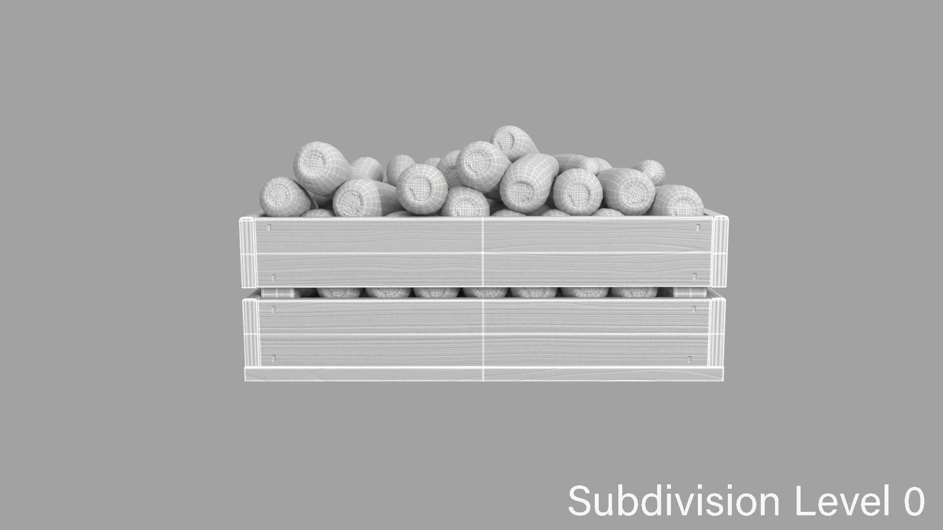 3D carrotwoodbox carrot model - TurboSquid 1550350