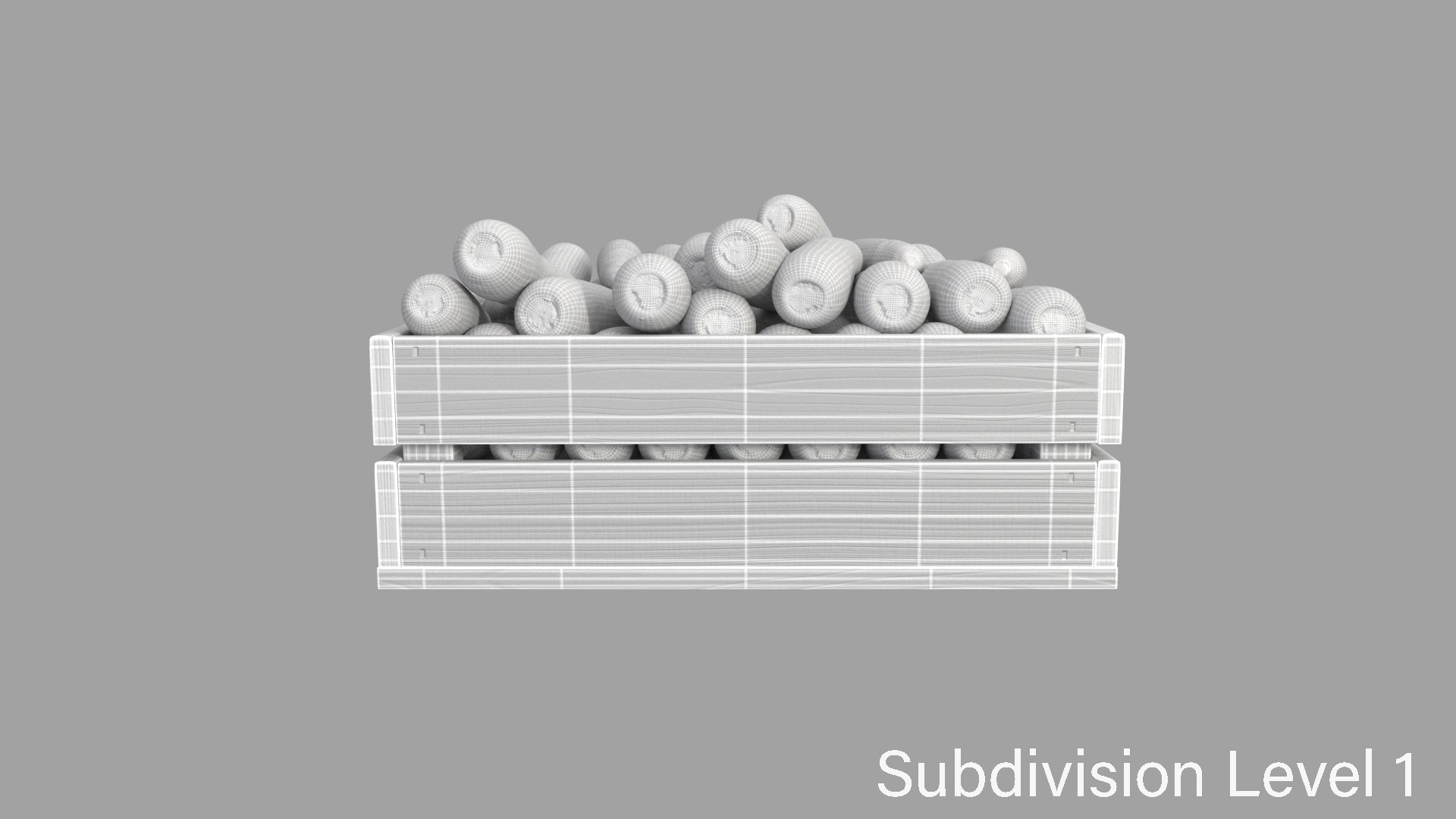 3D carrotwoodbox carrot model - TurboSquid 1550350