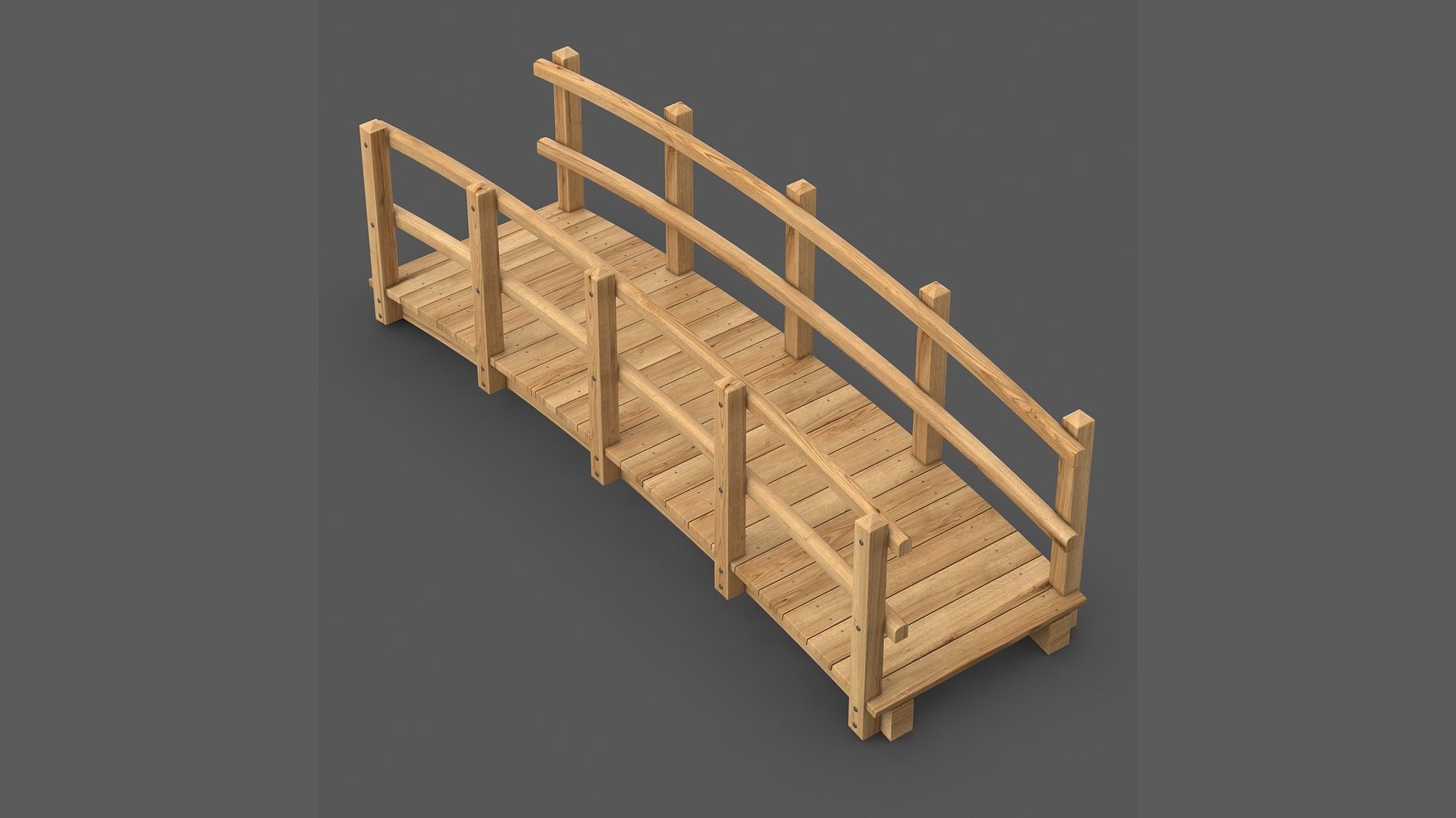 3D Wooden Bridge Collection Model - TurboSquid 2329000