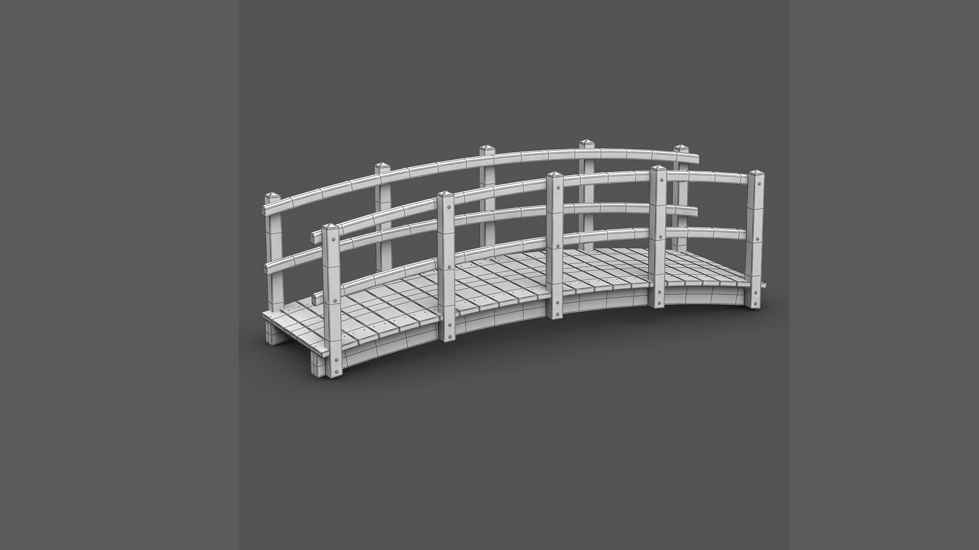 3D Wooden Bridge Collection Model - TurboSquid 2329000