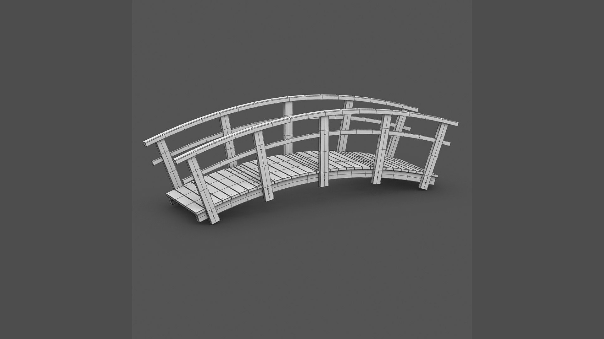 3D Wooden Bridge Collection Model - TurboSquid 2329000