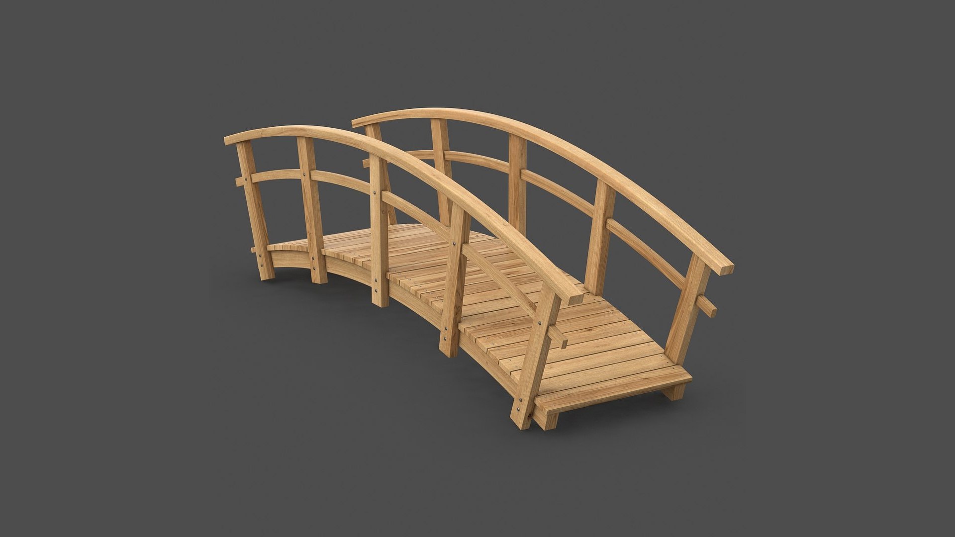 3D Wooden Bridge Collection Model - TurboSquid 2329000