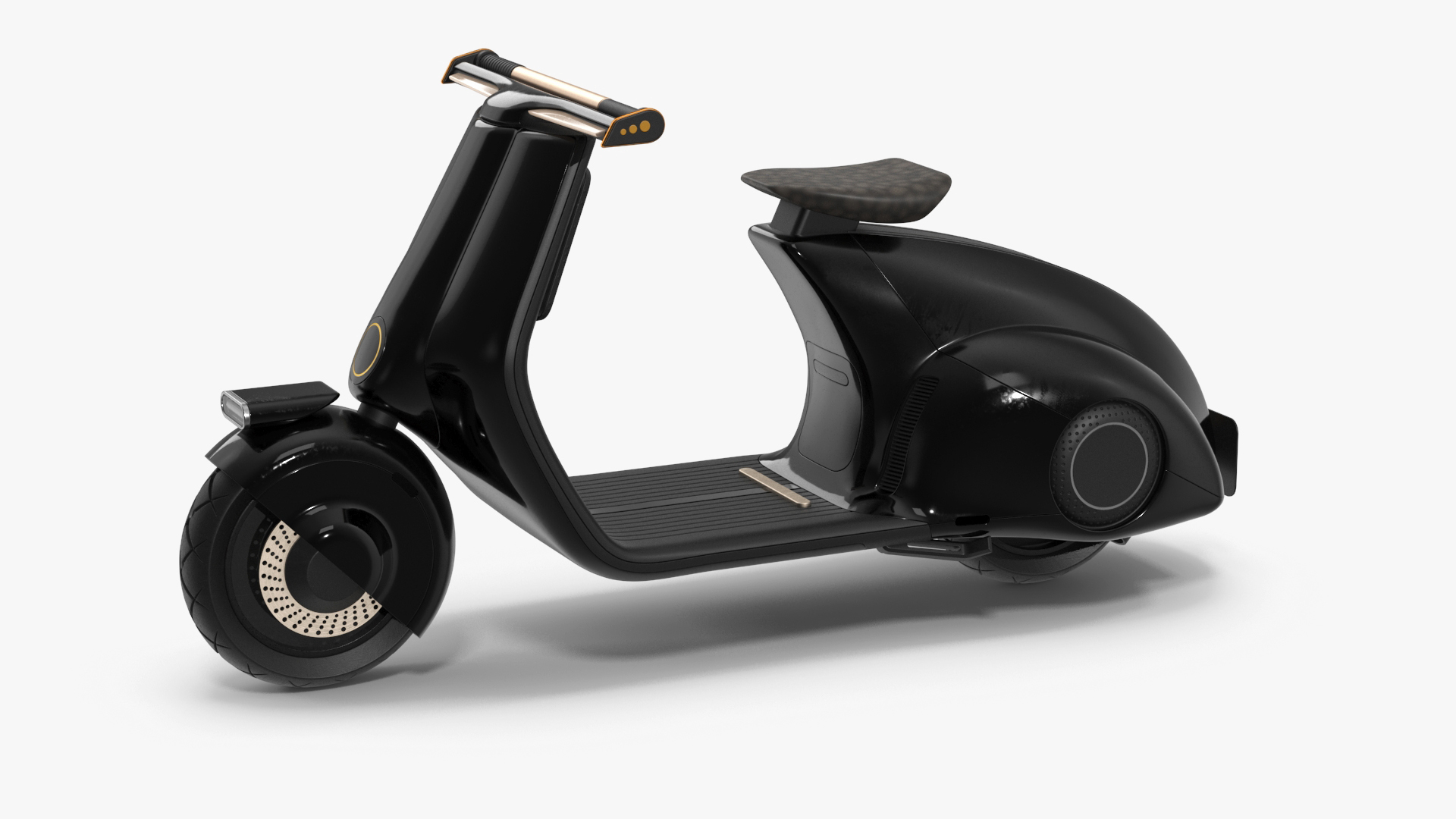 Modern Electric Scooter Black Model - TurboSquid 2223950