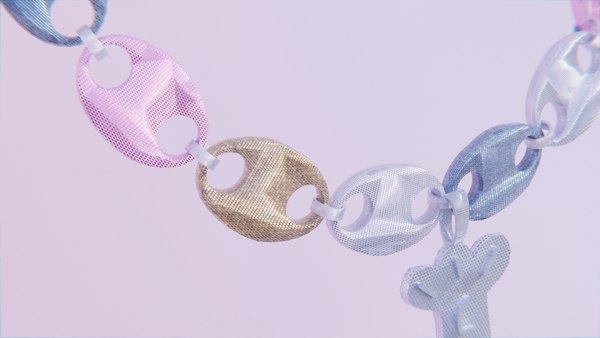 Travis Scott Multicolored Chain 3D - TurboSquid 1773607