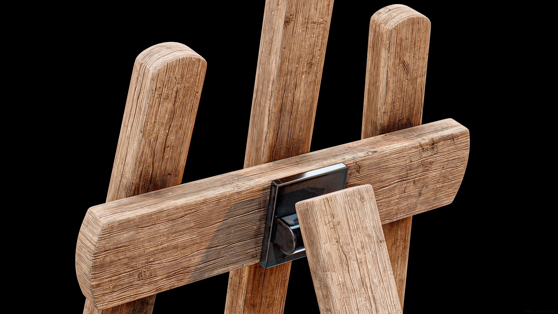 Easel Type 2 8K PBR Model - TurboSquid 2286291