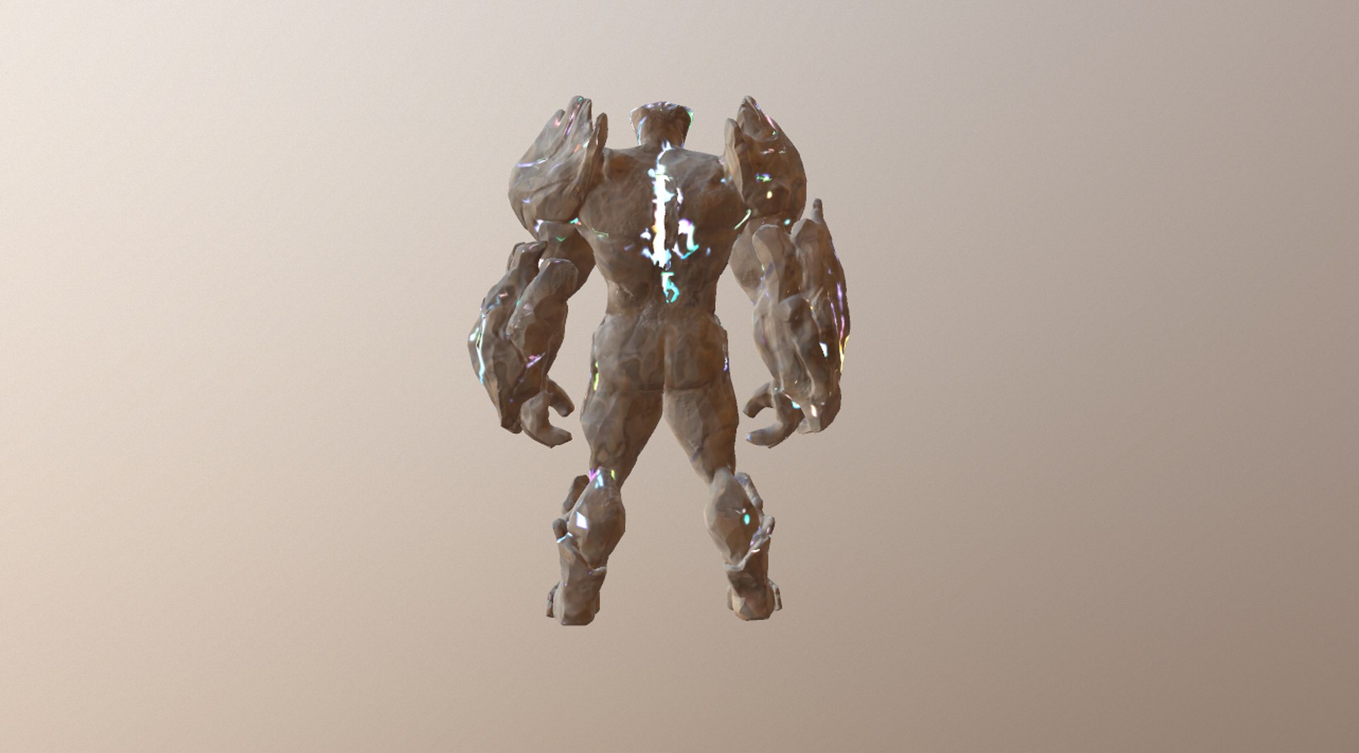 3D Powerful Elemental Golem - TurboSquid 1435691