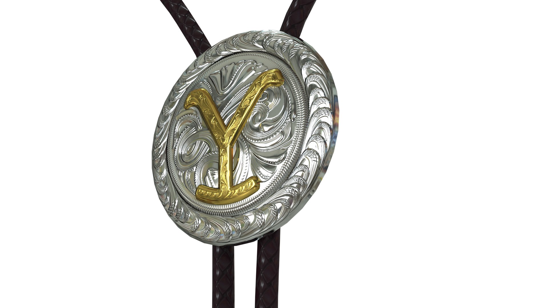 3D Yellowstone Bolo Tie Model - TurboSquid 2317573