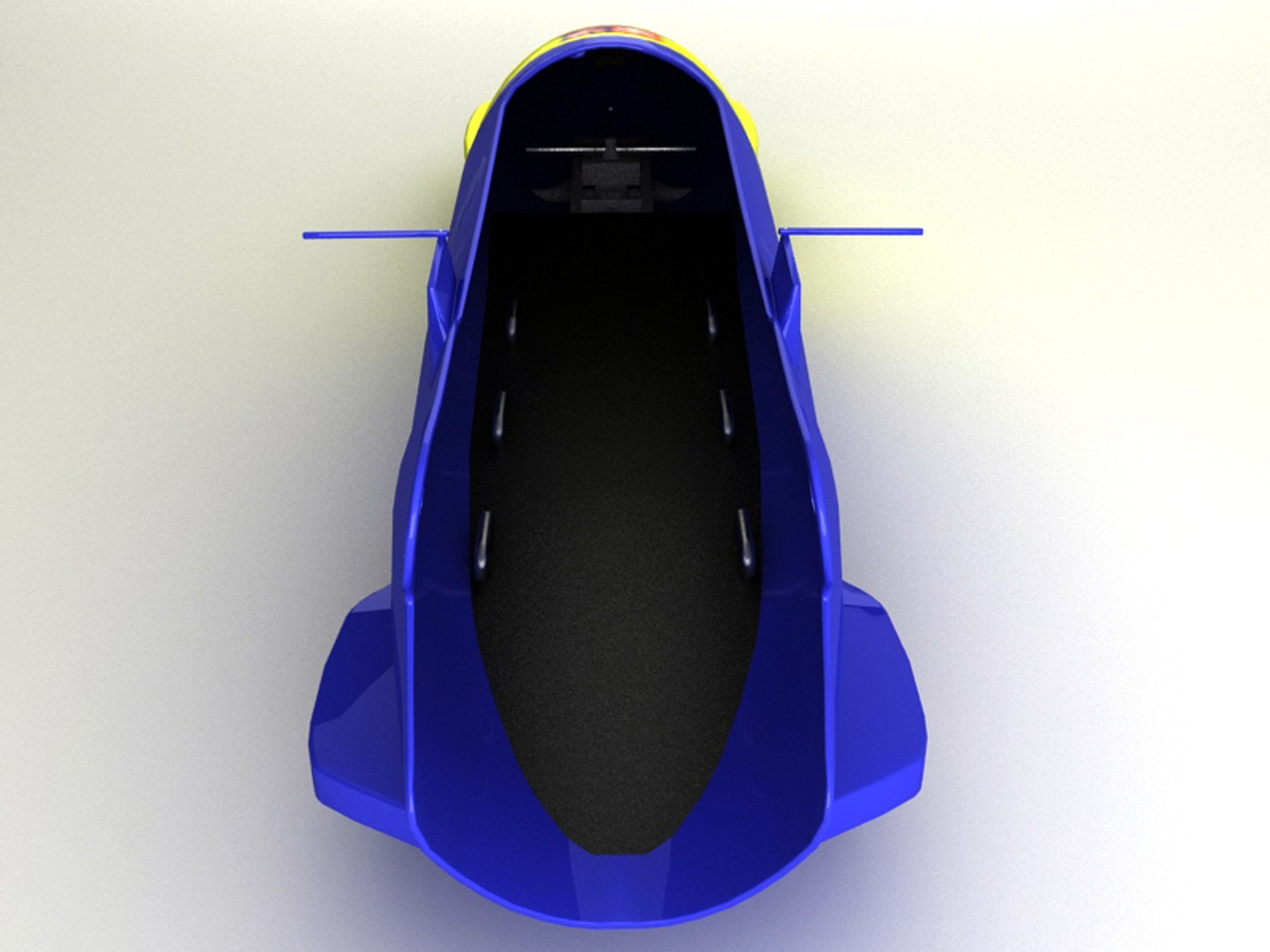Bobsleigh Sled 4 Places 3d Model