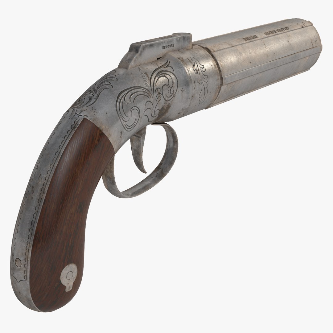 Pepperbox 3D model - TurboSquid 1915933