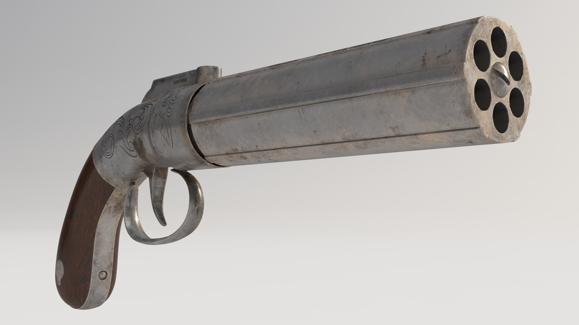 Pepperbox 3D Model - TurboSquid 1915933