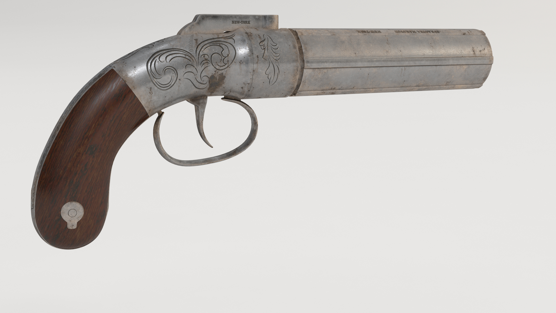 Pepperbox 3D Model - TurboSquid 1915933