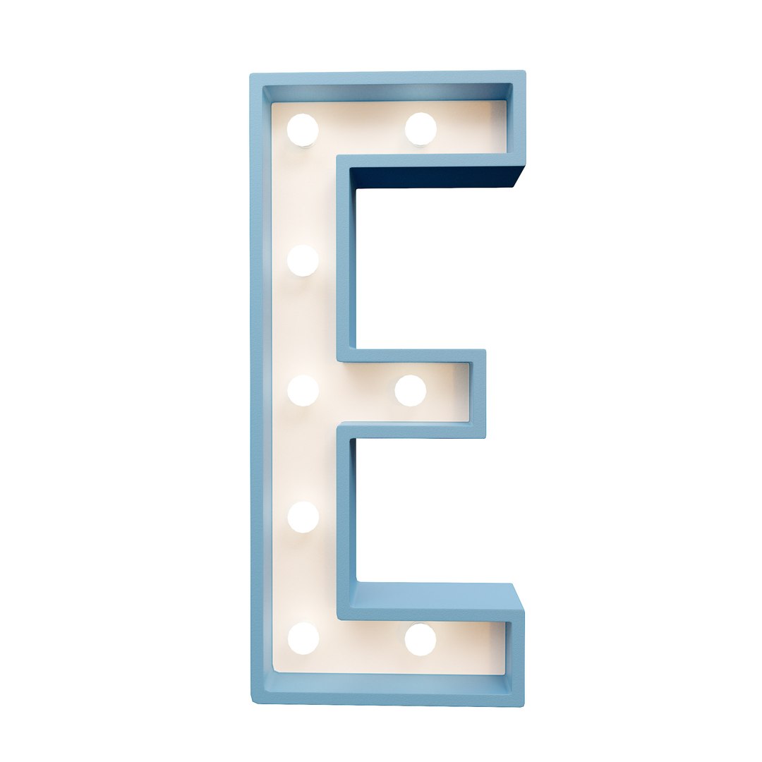 Marquee Letter E Led Glow Sign 3dmodel 3D - TurboSquid 1973823