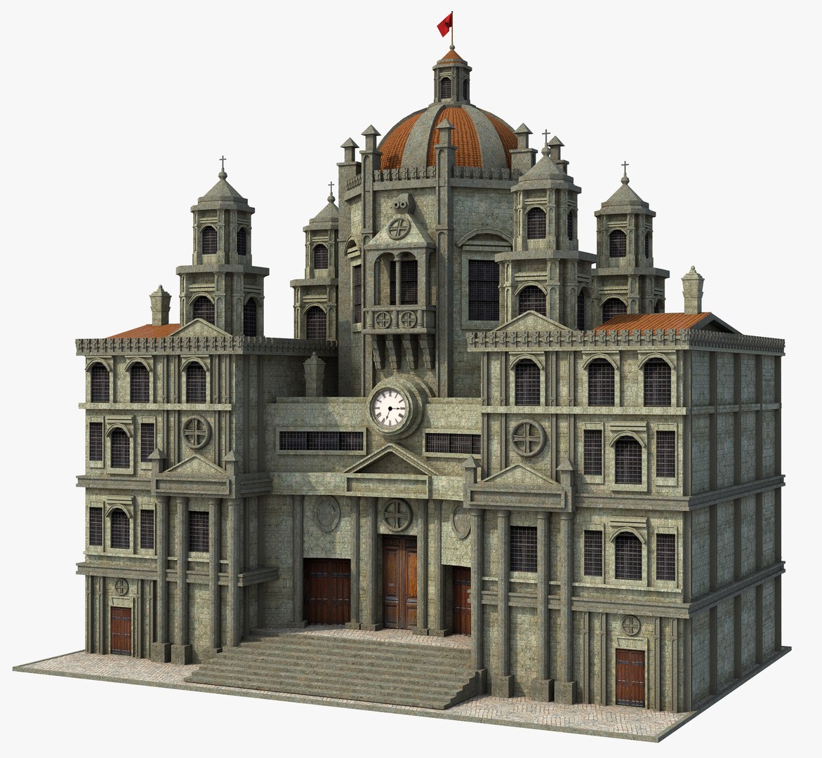 3D Model Fantasy Dome Castle - TurboSquid 1823573