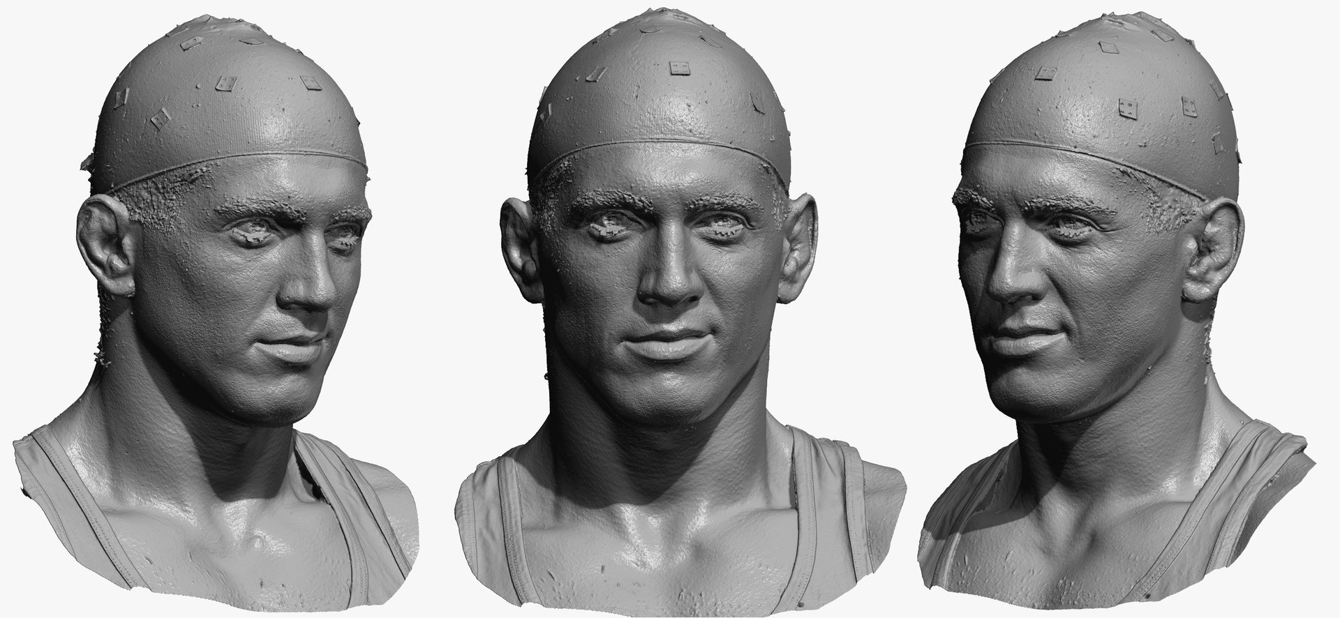 3D Model Mike Human Head Contempt - TurboSquid 1622433