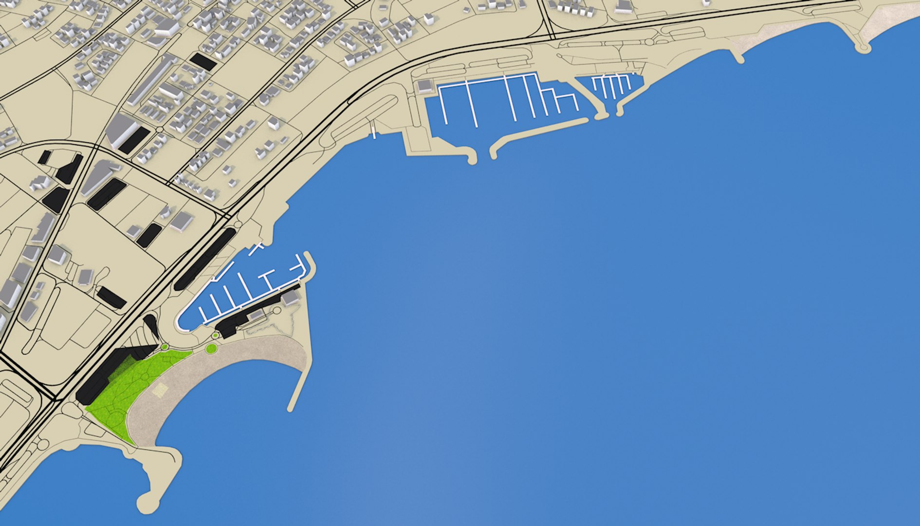 3D Kuwait Streets Mapping Model - TurboSquid 1378120