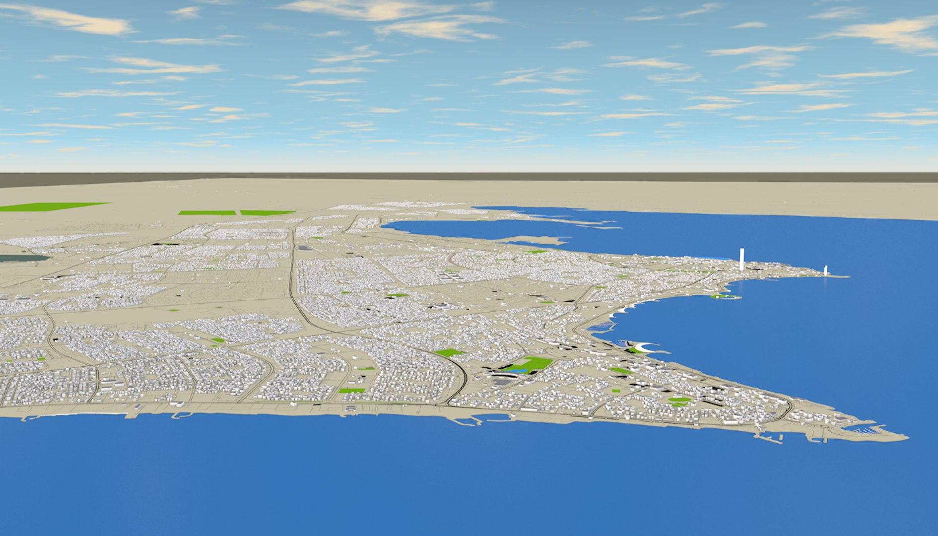 3D Kuwait Streets Mapping Model - TurboSquid 1378120