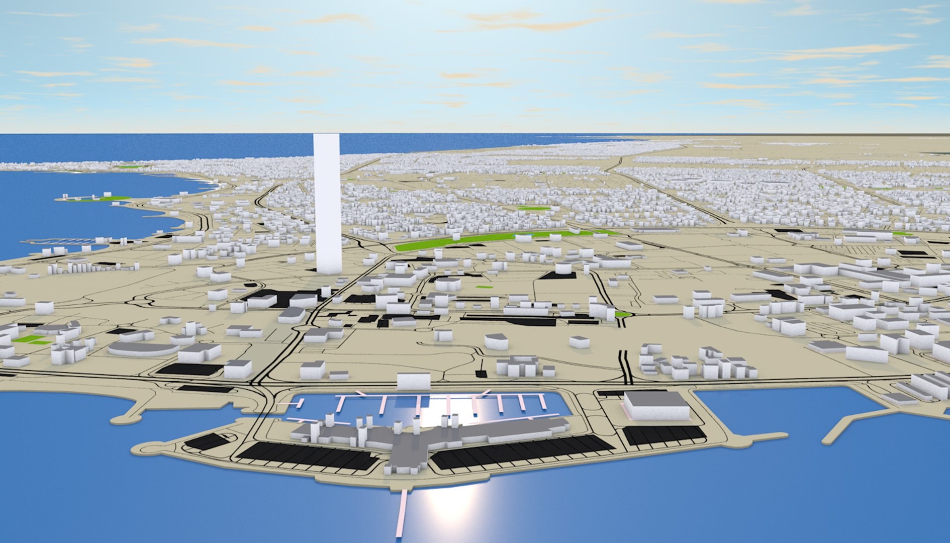 3D Kuwait Streets Mapping Model - TurboSquid 1378120